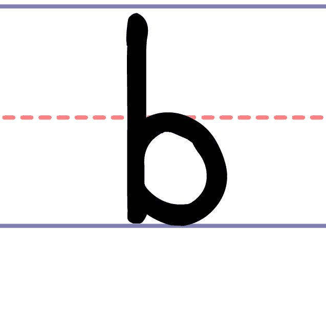 How to Write a Lowercase b