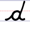 How to Write a Cursive Lowercase d