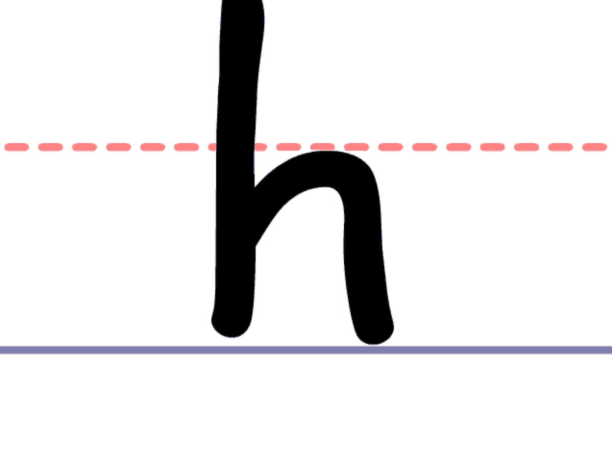 Bubble Letter H Lowercase