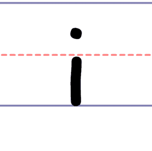 How to Write a Lowercase i
