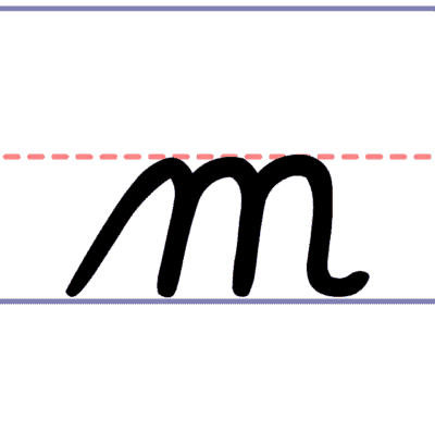How to Write a Cursive Lowercase m