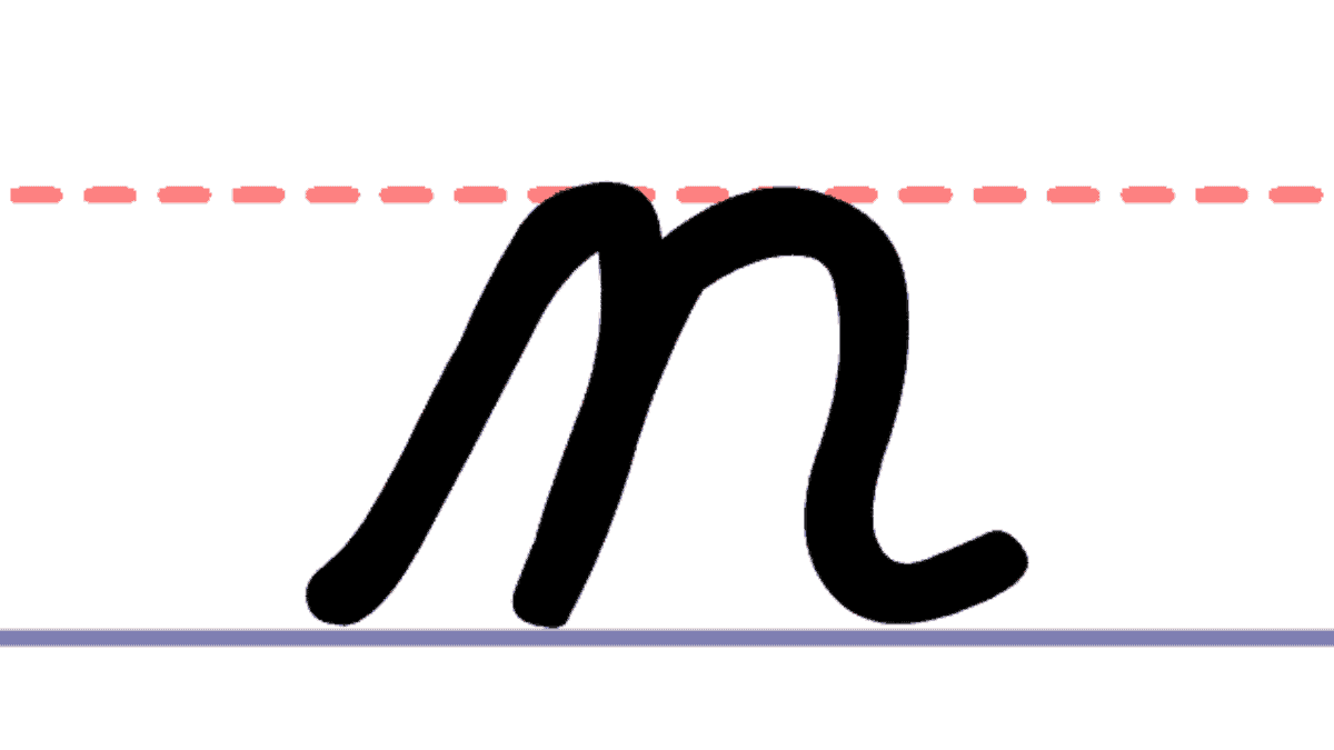 Capital Cursive Letter N