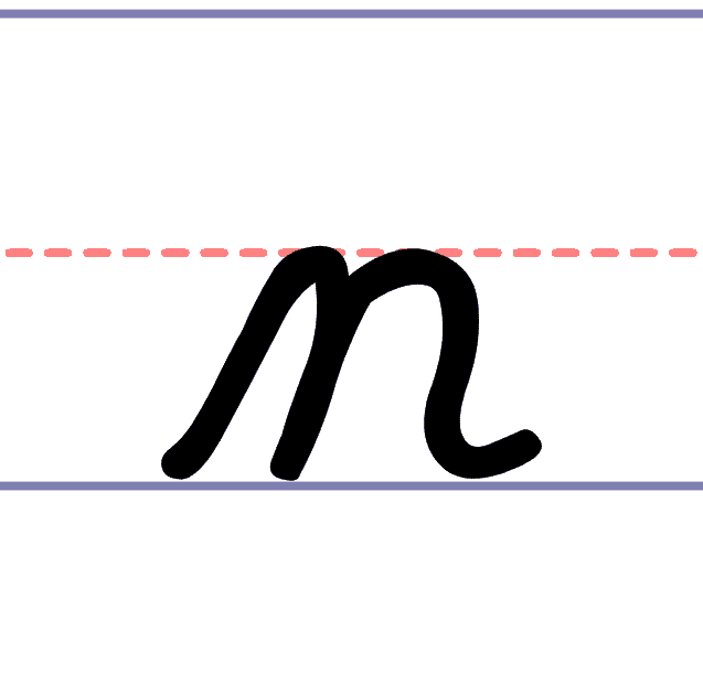 How To Write A Cursive Lowercase N