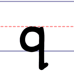 How to Write a Lowercase q