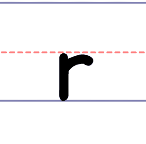 How to Write a Lowercase r