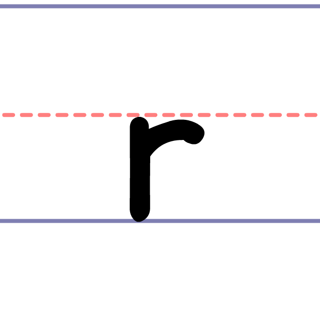 How to Write a Lowercase r