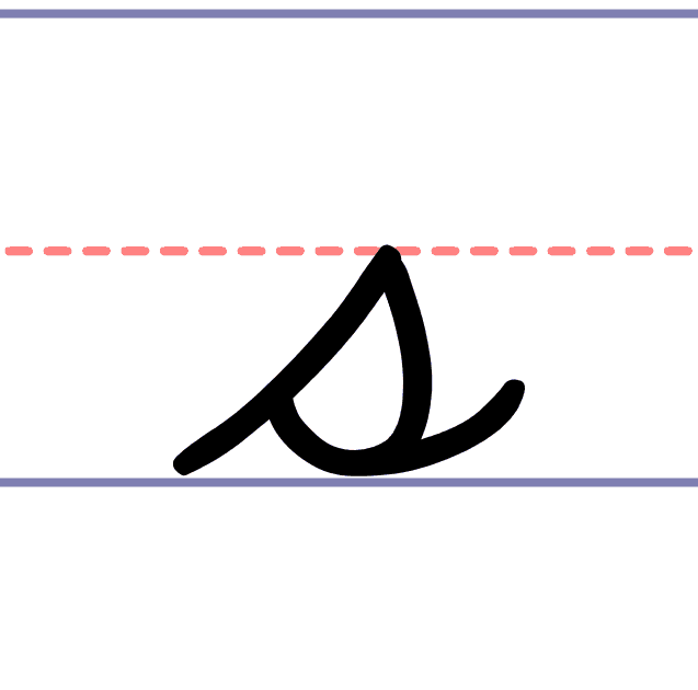 How To Write A Cursive Lowercase S