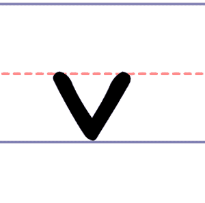 How to Write a Lowercase v