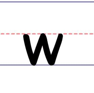 How to Write a Lowercase w
