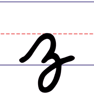 How to Write a Cursive Lowercase z