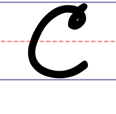 How to Write a Cursive Uppercase C
