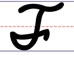 How to Write a Cursive Uppercase F