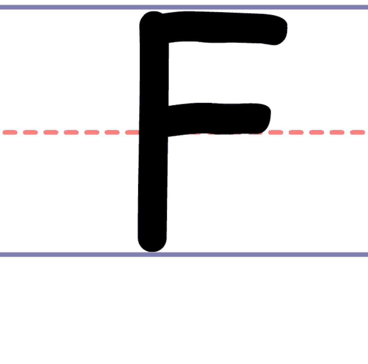 Cursive F Uppercase