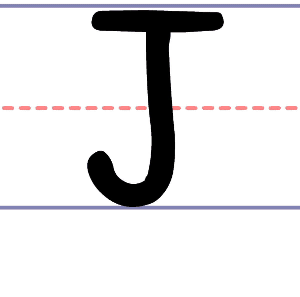 How To Write A Cursive Uppercase J