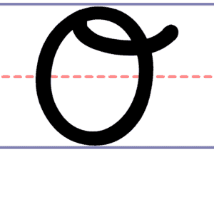 How to Write a Cursive Uppercase O