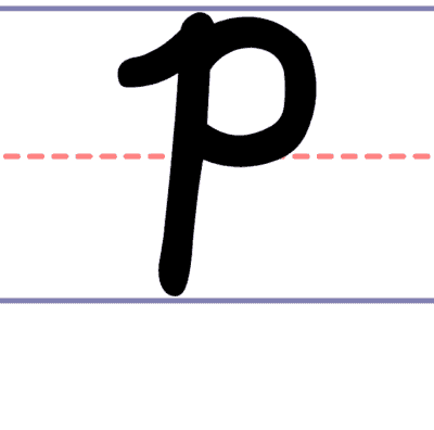 How to Write a Cursive Uppercase P