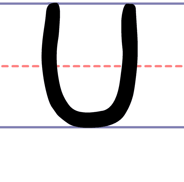 How to Write an Uppercase U