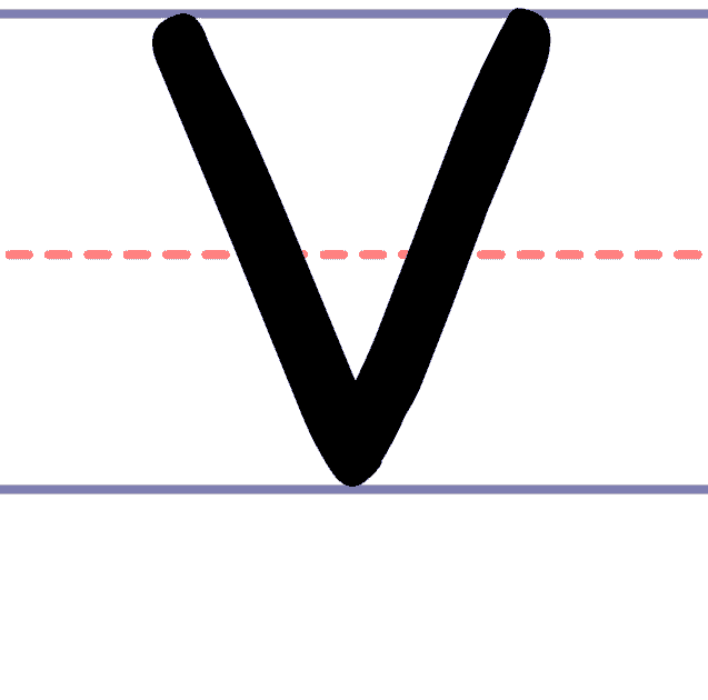 How to Write an Uppercase V
