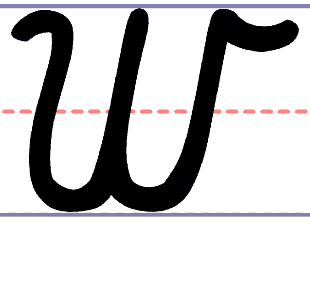 Capital U In Cursive