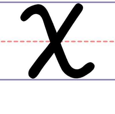 How to Write a Cursive Uppercase X