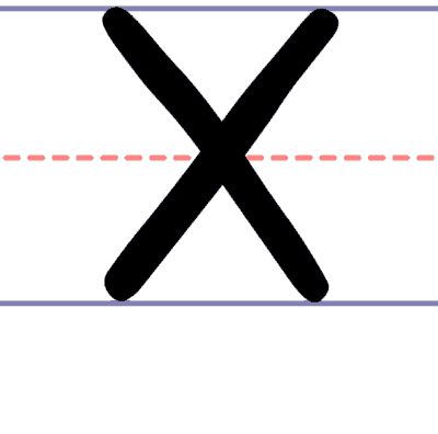 How to Write an Uppercase X