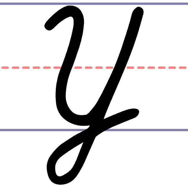 How To Write A Cursive Uppercase Y How To Write A Cursive Uppercase Y